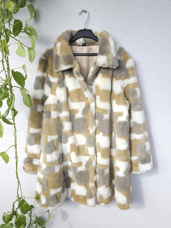 Y2k cute edgy cow spots print coat transitional coat … - Gem