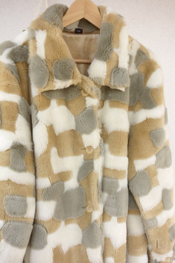 Y2k cute edgy cow spots print coat transitional coat … - Gem