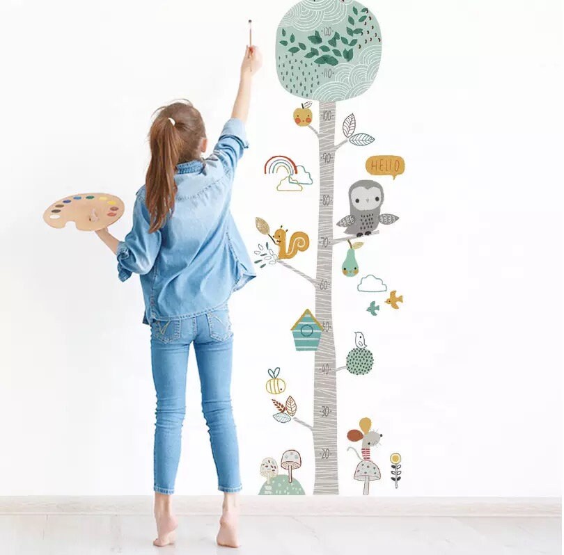 Wall Chart Height Sticker. - Etsy