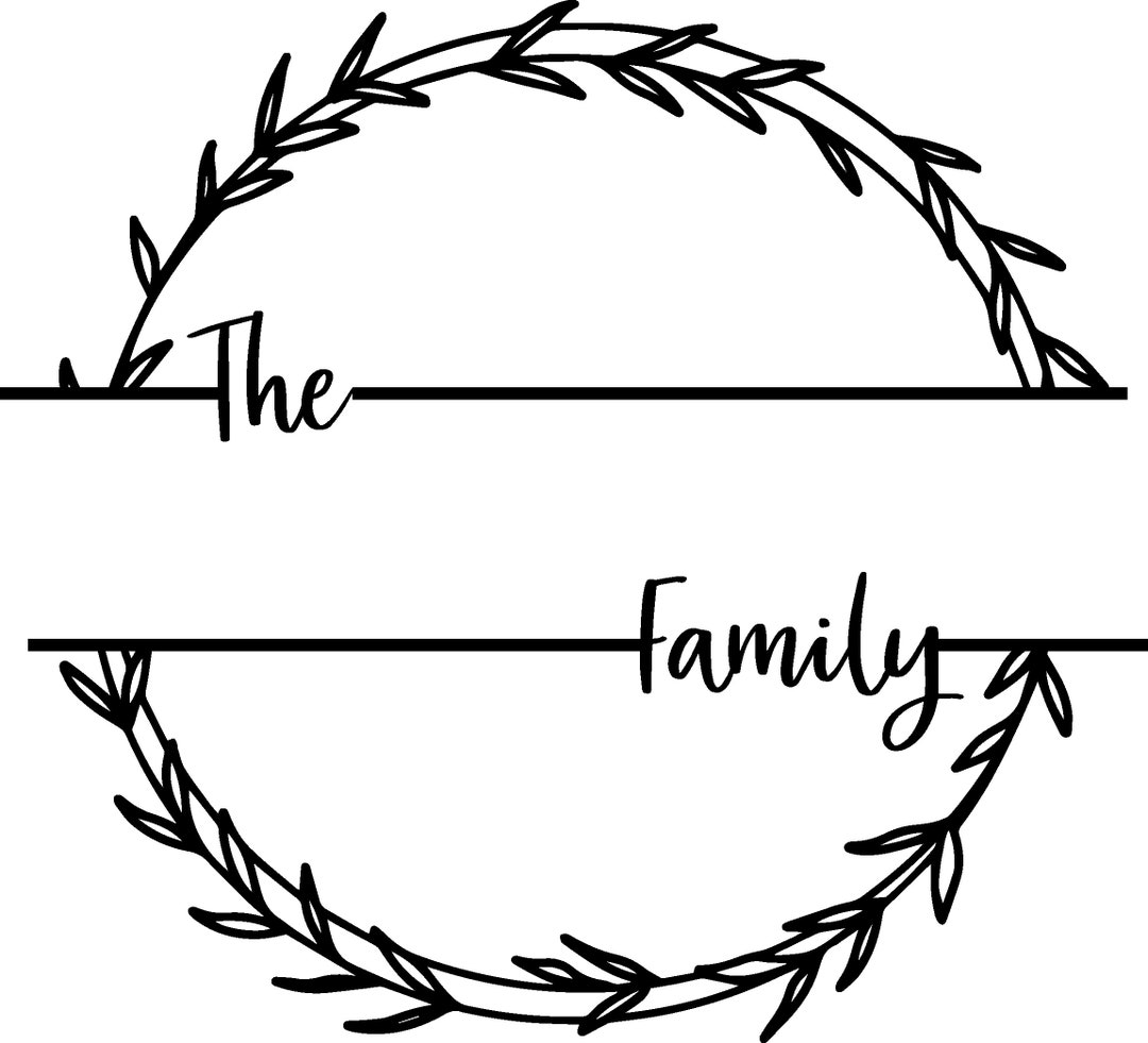 Split Wreath Digital Download. Svg, Png, Eps - Etsy