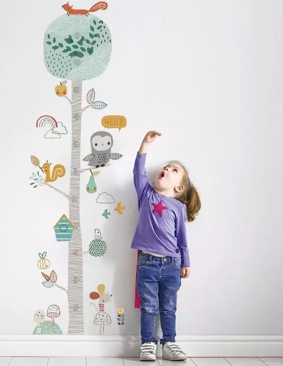 Wall Chart Height Sticker. - Etsy