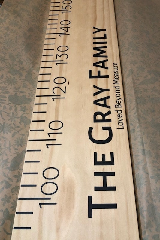 DIY Ruler Height Chart Vinyl Decal Kit - Etsy Australia