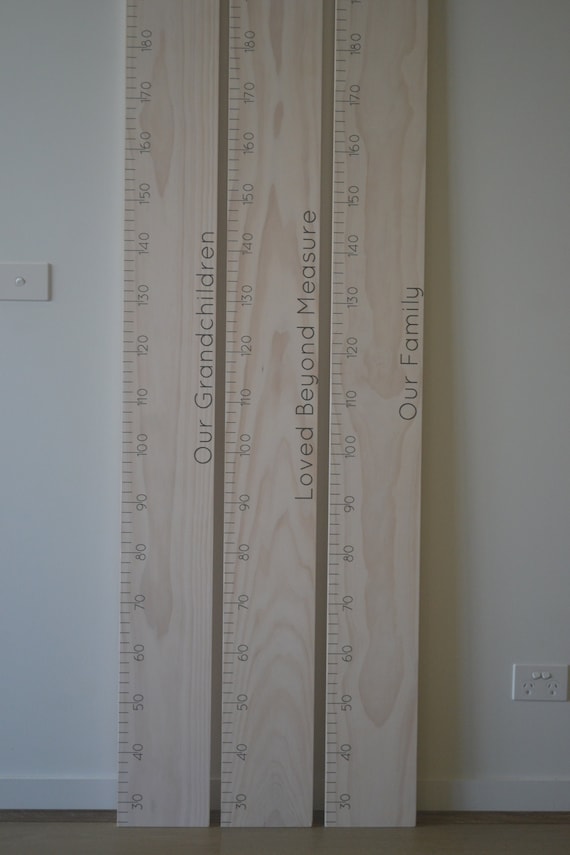 DIY Ruler Height Chart Vinyl Decal Kit | Etsy