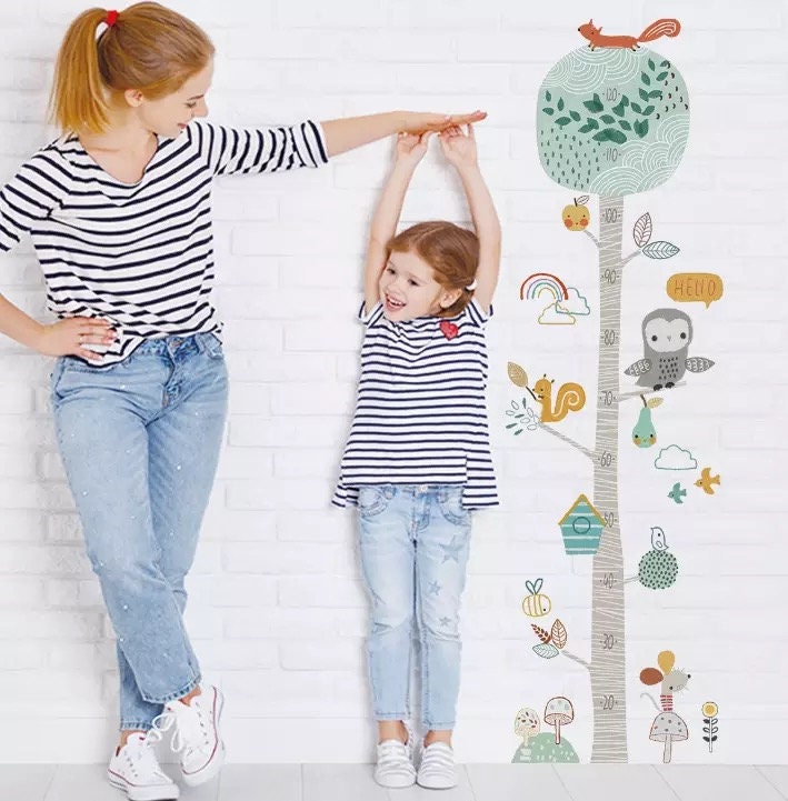 Wall Chart Height Sticker. - Etsy
