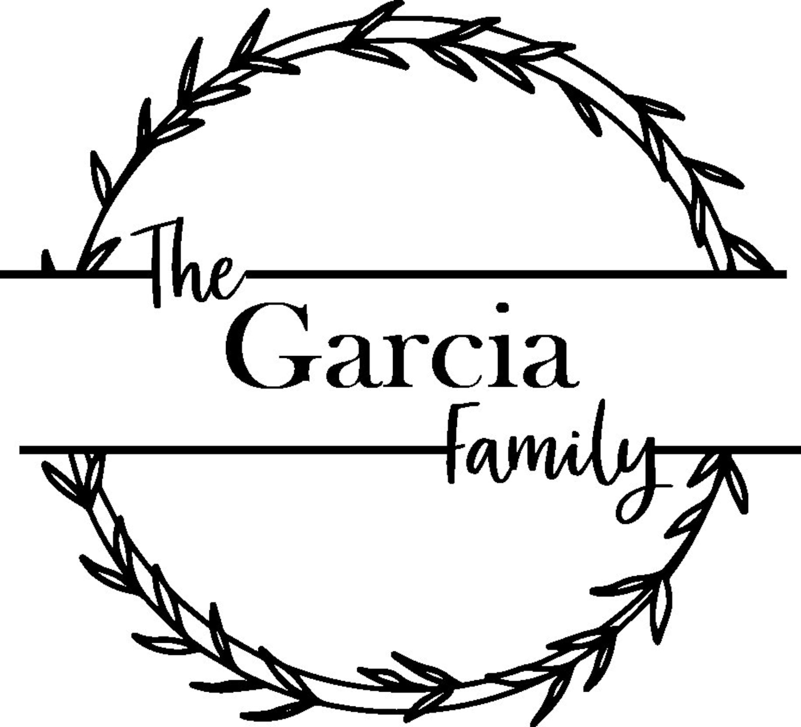 Split Wreath Digital Download. Svg, Png, Eps - Etsy