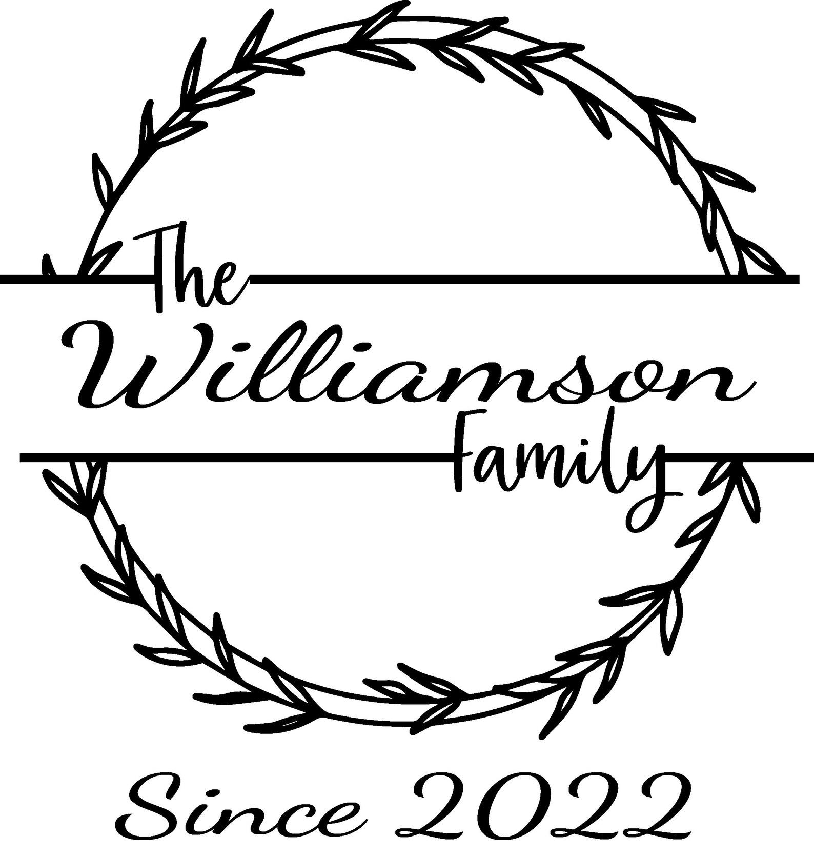 Split Wreath Digital Download. Svg, Png, Eps - Etsy