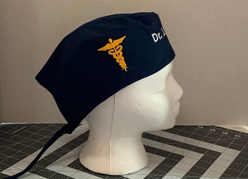 Surgical Scrub Cap, Embroidered With Logo - Etsy