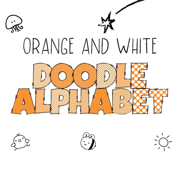 Orange Letters - Etsy