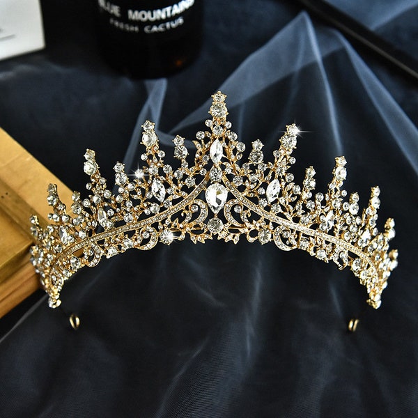 Gold Tiara - Etsy