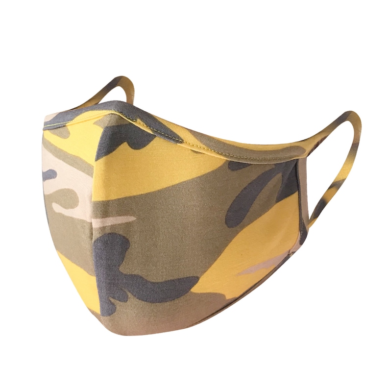 CAMOUFLAGE Face Mask Washable Reusable Double Layer Mask Comfortable ...