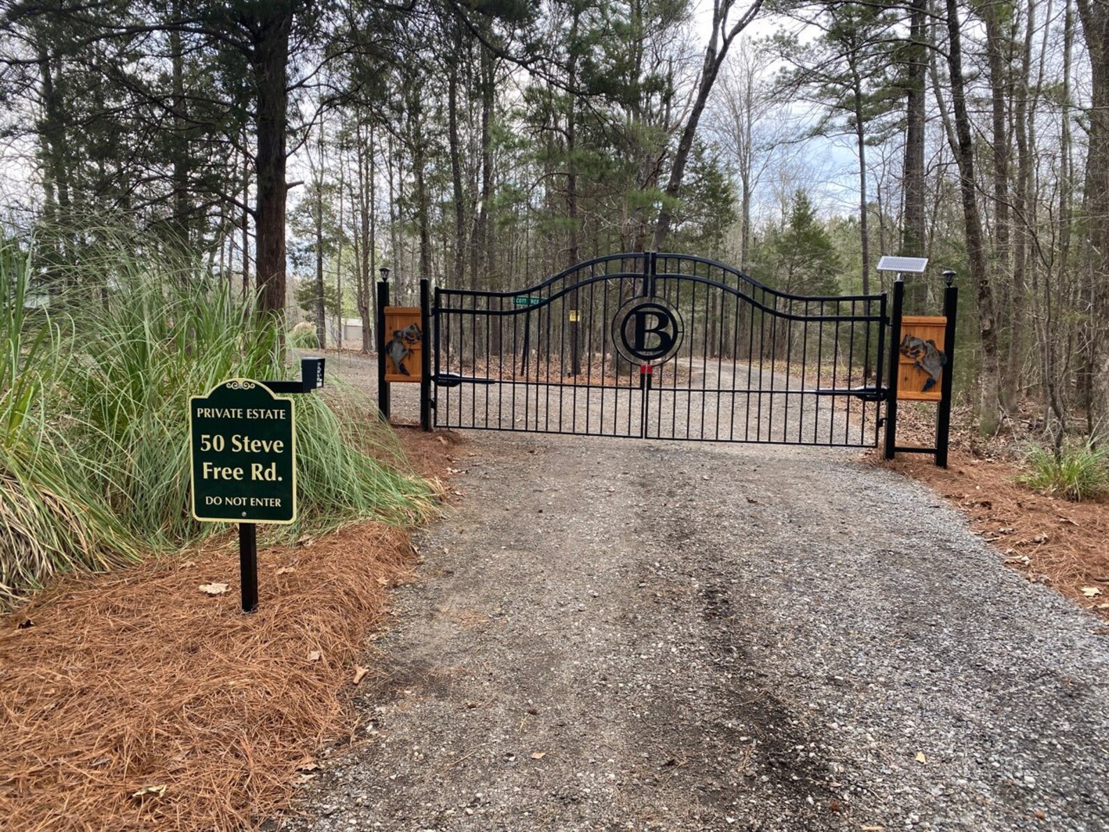 Monogramed Bell Arched Entrance Gate - Etsy