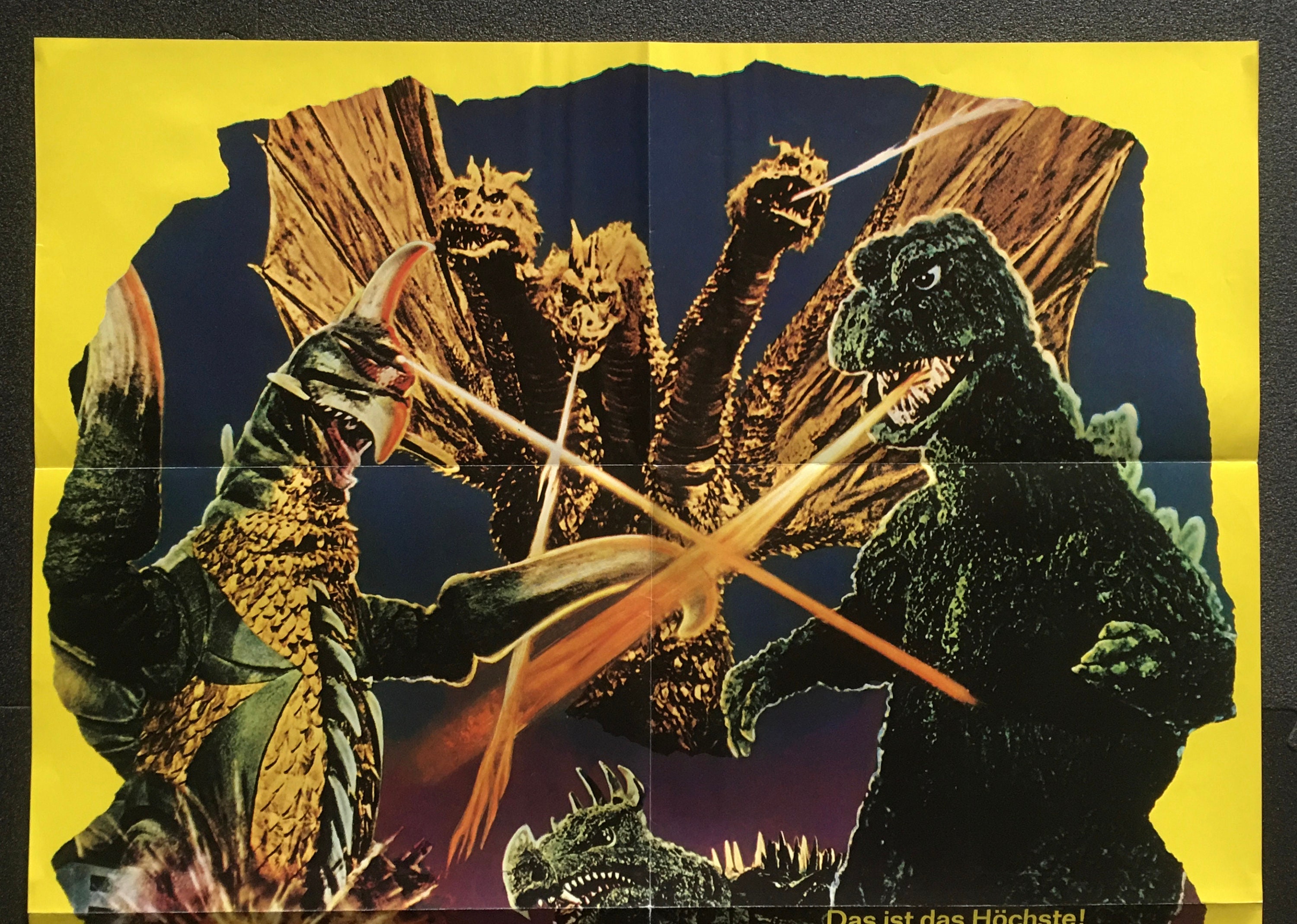 Godzilla Vs. Gigan Original German Poster 1972 - Etsy