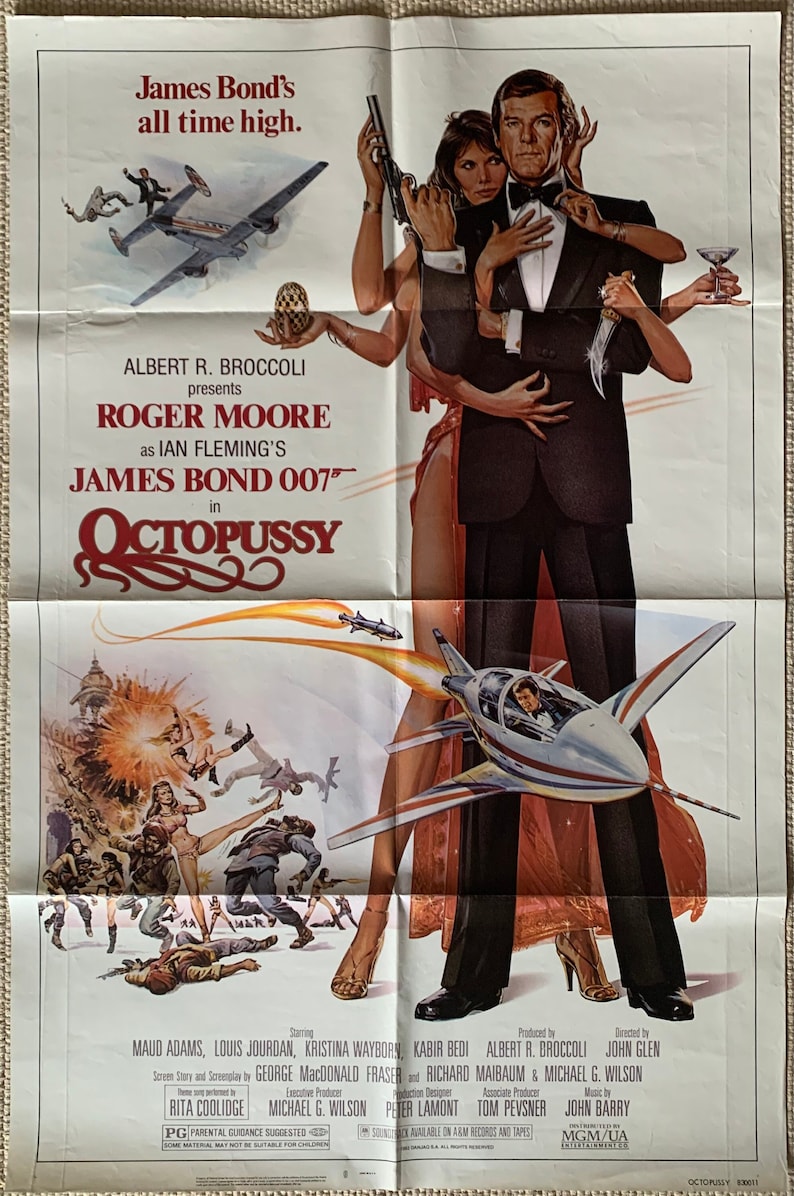 007 Octopussy Original US 1sheet Poster 1983 - Etsy