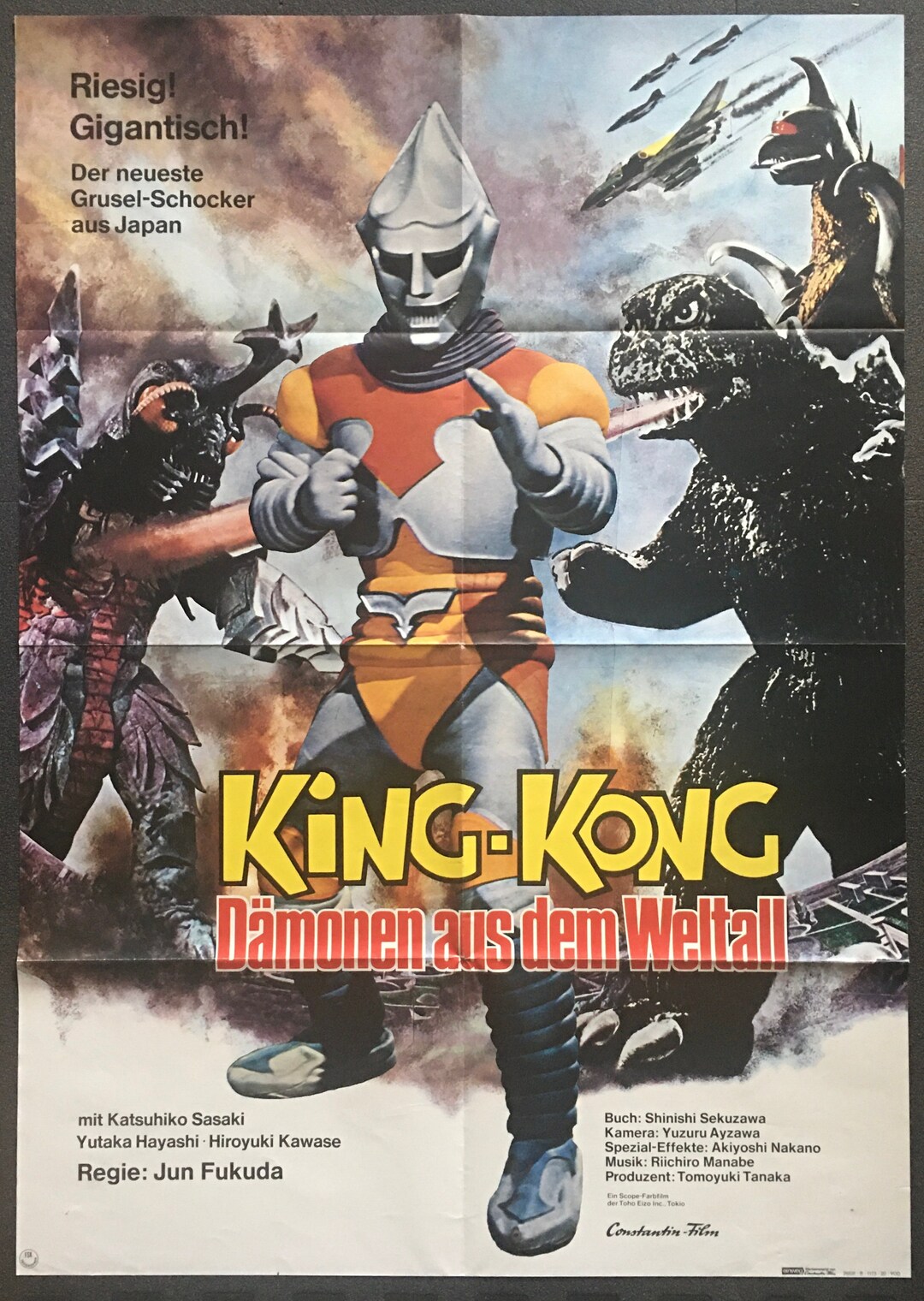 Godzilla Vs. Megalon 1973 Original German Poster - Etsy