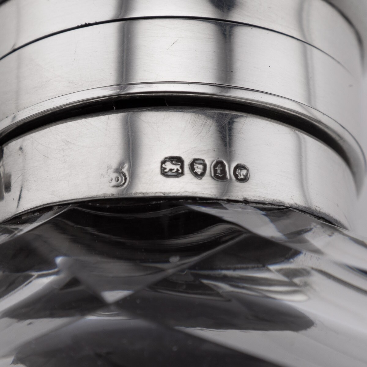 Antique 19th Century Victorian Solid Silver & Glass Huge Hip - Etsy