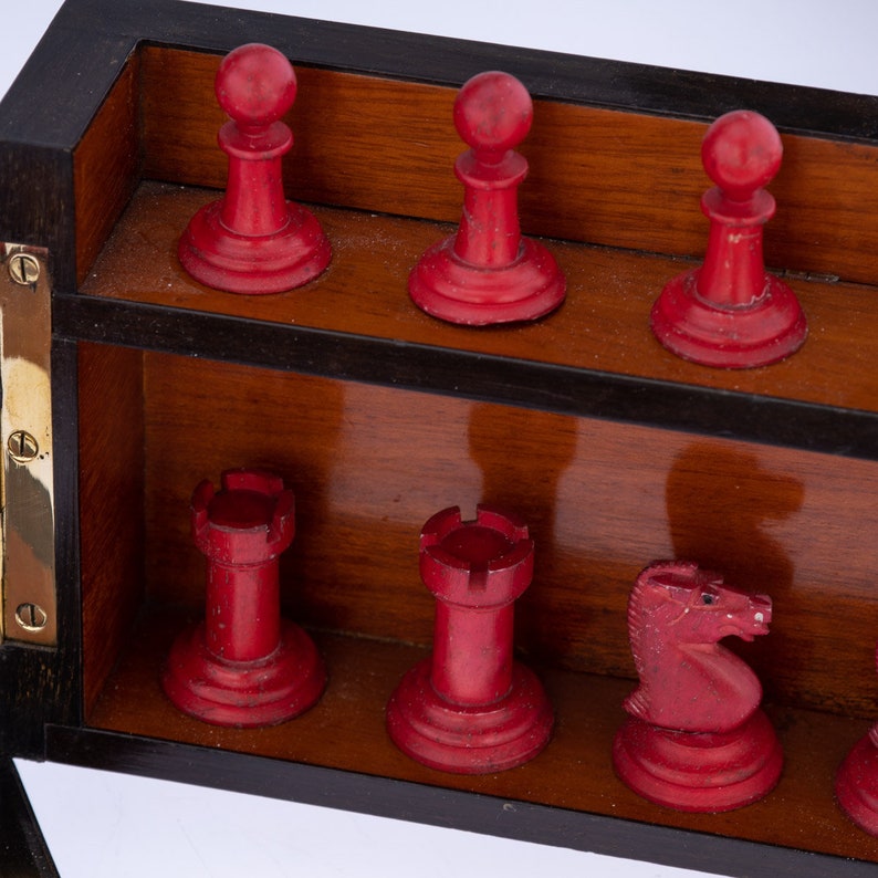 Antique 19thc Victorian Burr Walnut Games Compendium Cards & - Etsy