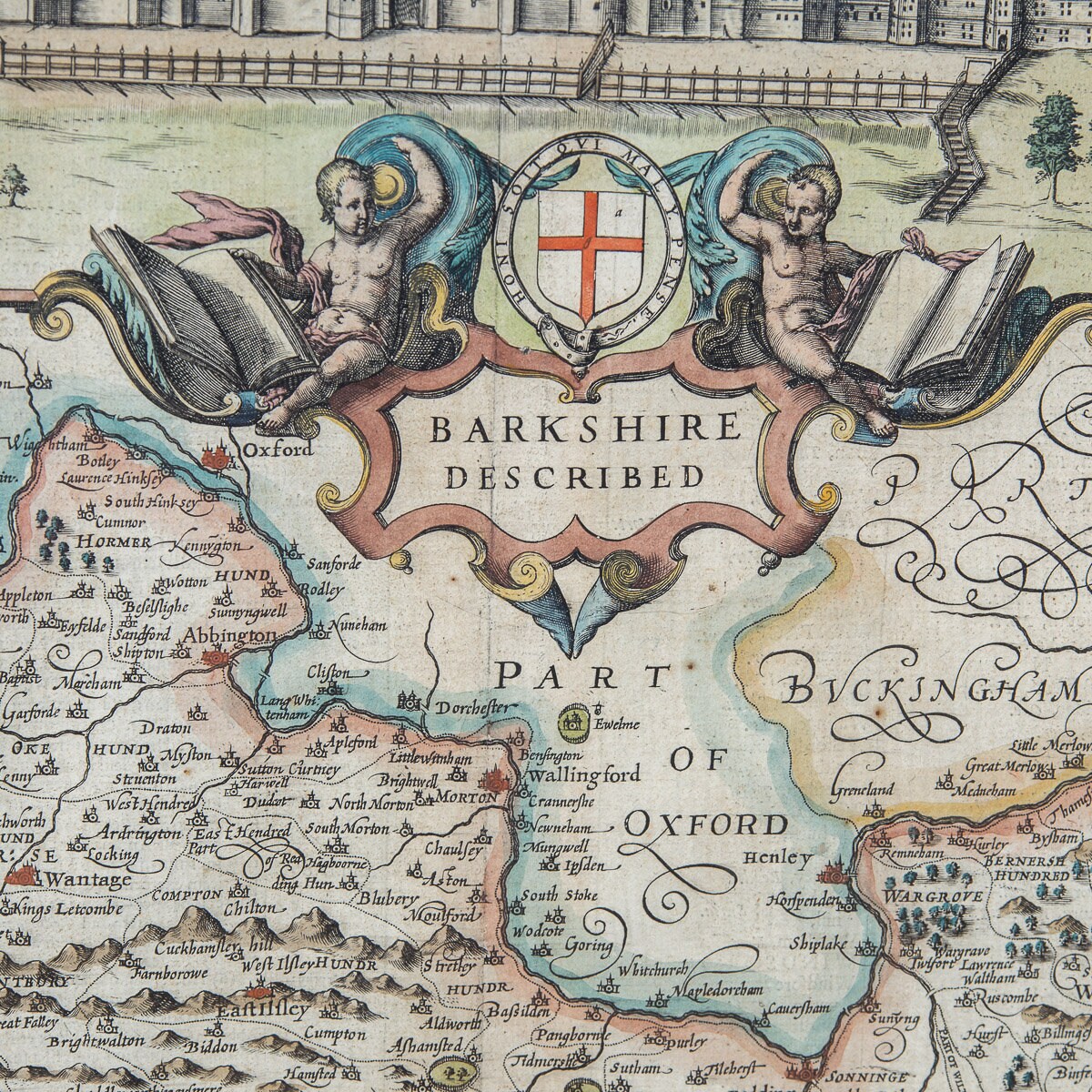17th Century John Speed Map of the Barkshire Described, C.1616 - Etsy ...
