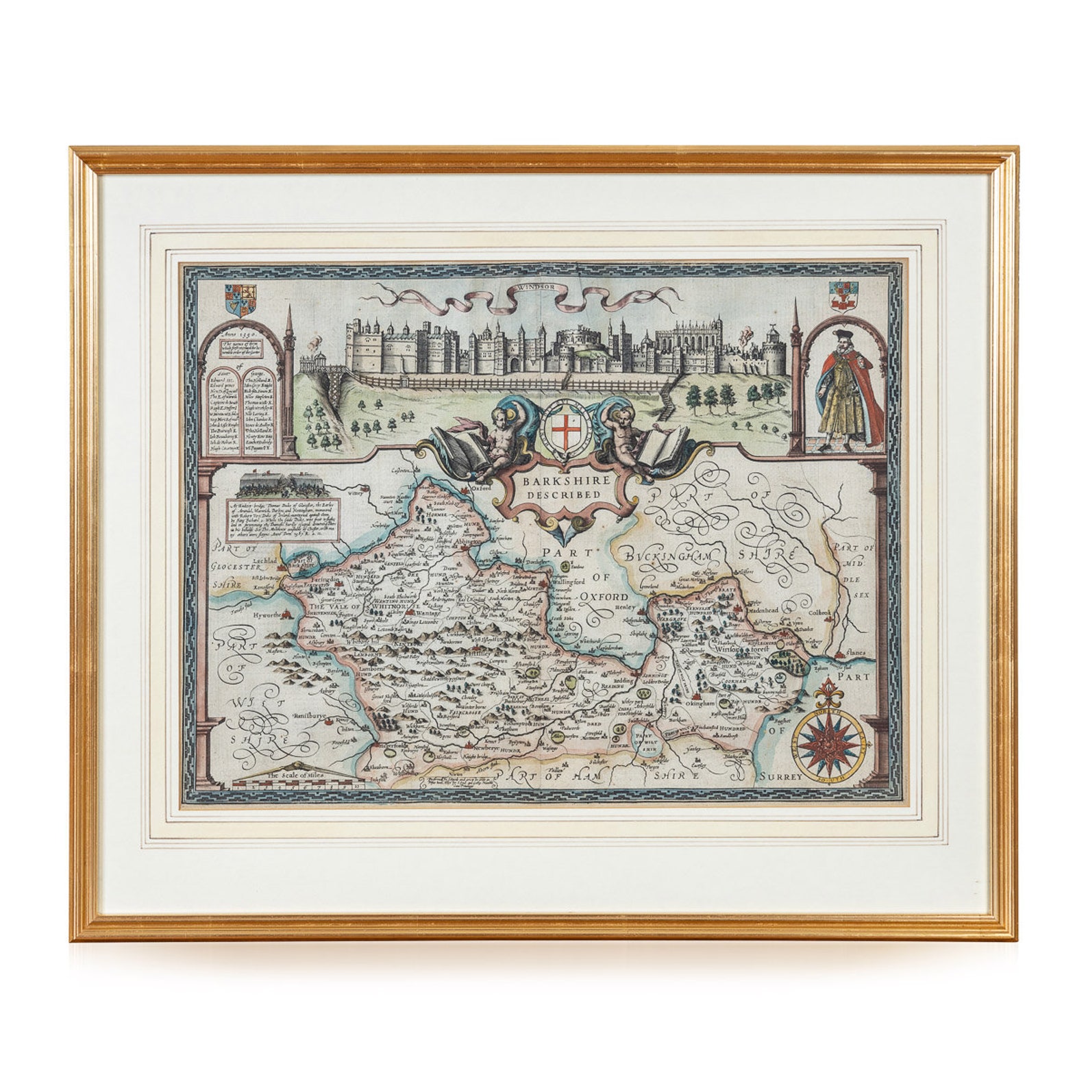 17th Century John Speed Map of the Barkshire Described, C.1616 - Etsy ...