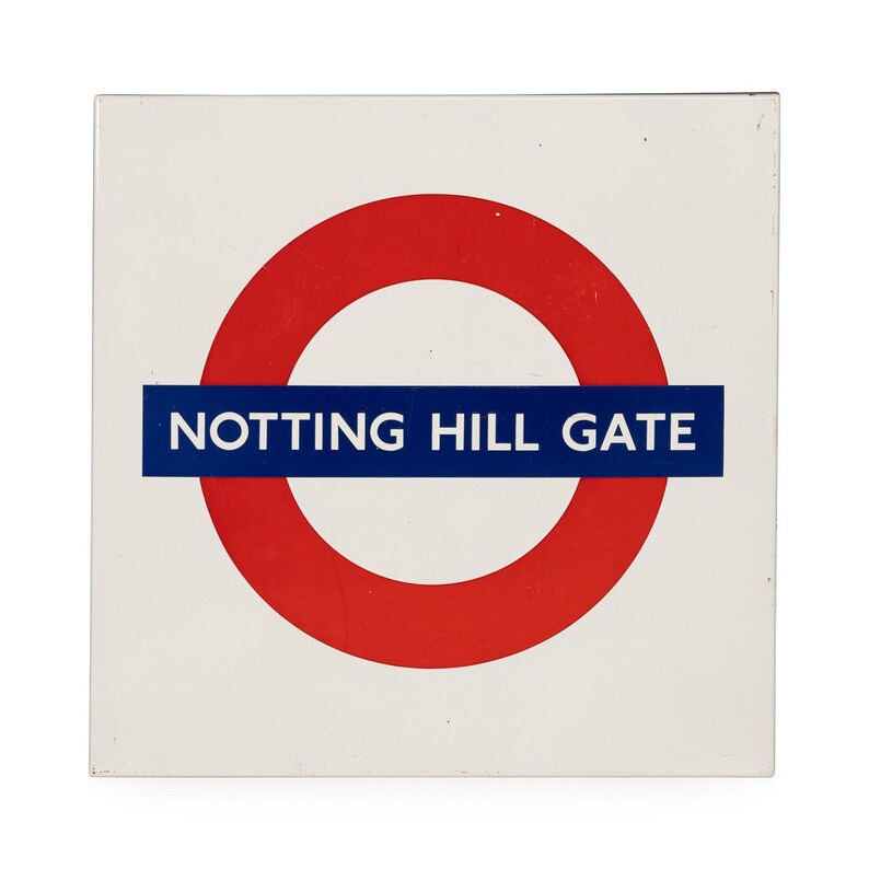 20th Century Enamelled London Underground Notting Hill Gate Station ...