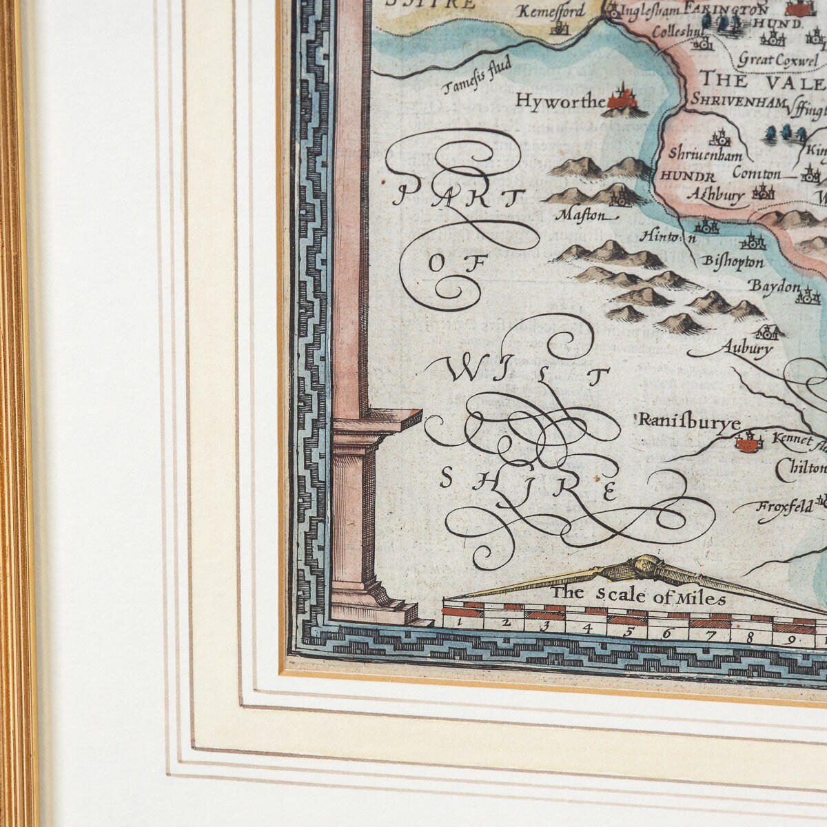 17th Century John Speed Map of the Barkshire Described, C.1616 - Etsy ...