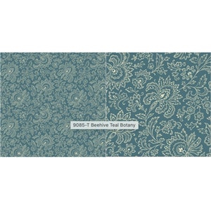 BEEHIVE by Renee Nanneman Botany in Teal 9085-T Andover Fabrics | Sold ...
