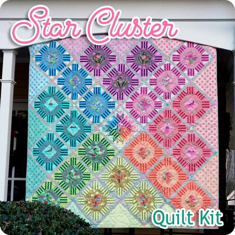Star Cluster Quilt Kit Featuring Everglow by Tula Pink - Etsy