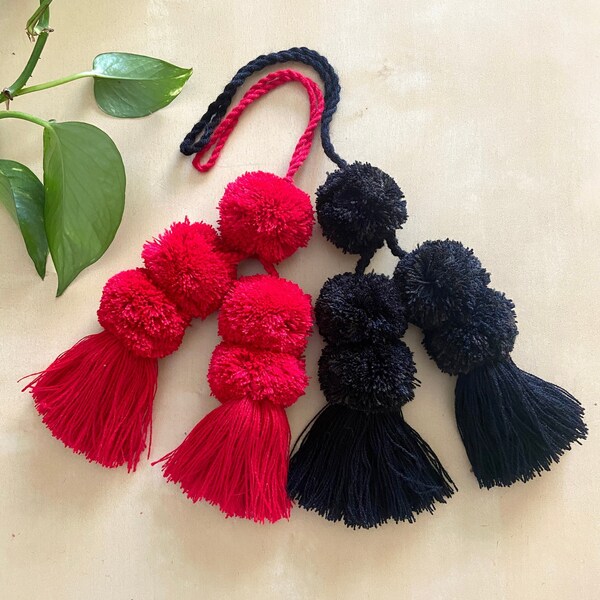 Pom Pom Tassel - Etsy