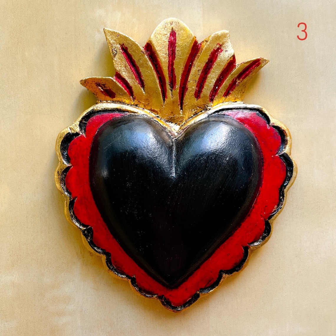 Sacred Heart Wood Decor Heart Wood Wall Decor Hand Carved - Etsy