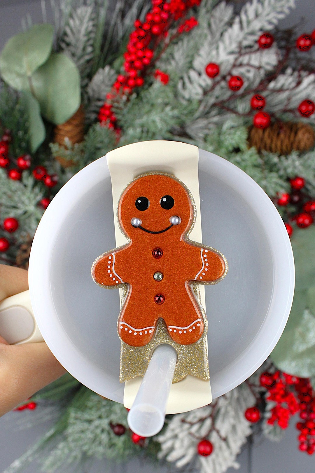 Christmas Stanley Topper, Gingerbread Stanley Cup Topper, Stanley ...