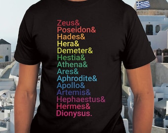 Greek Gods T Shirt - Etsy
