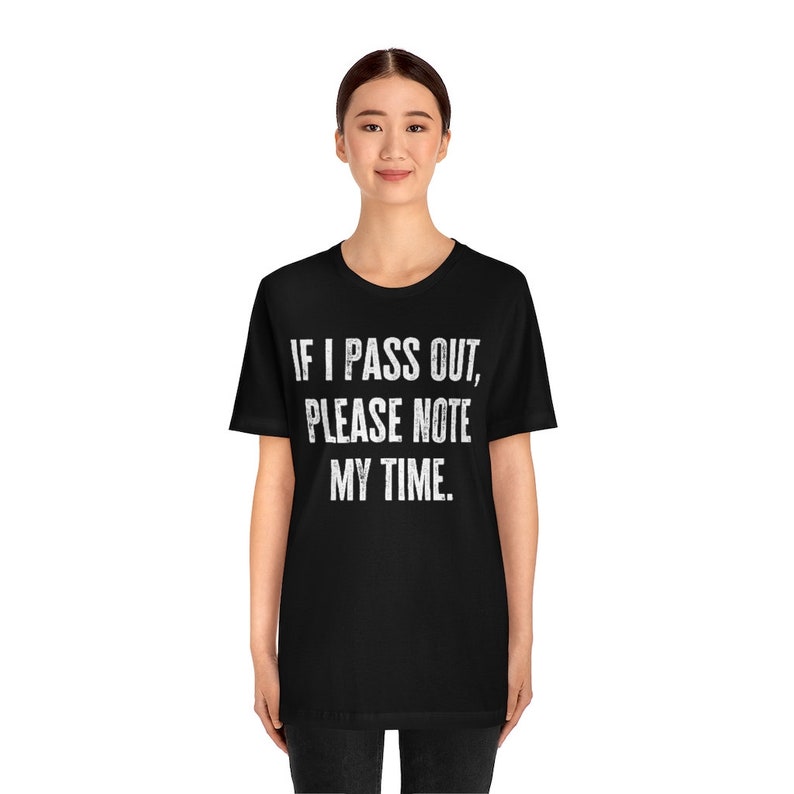 If I Pass Out Please Note My Time T-shirt Marathon Tee - Etsy
