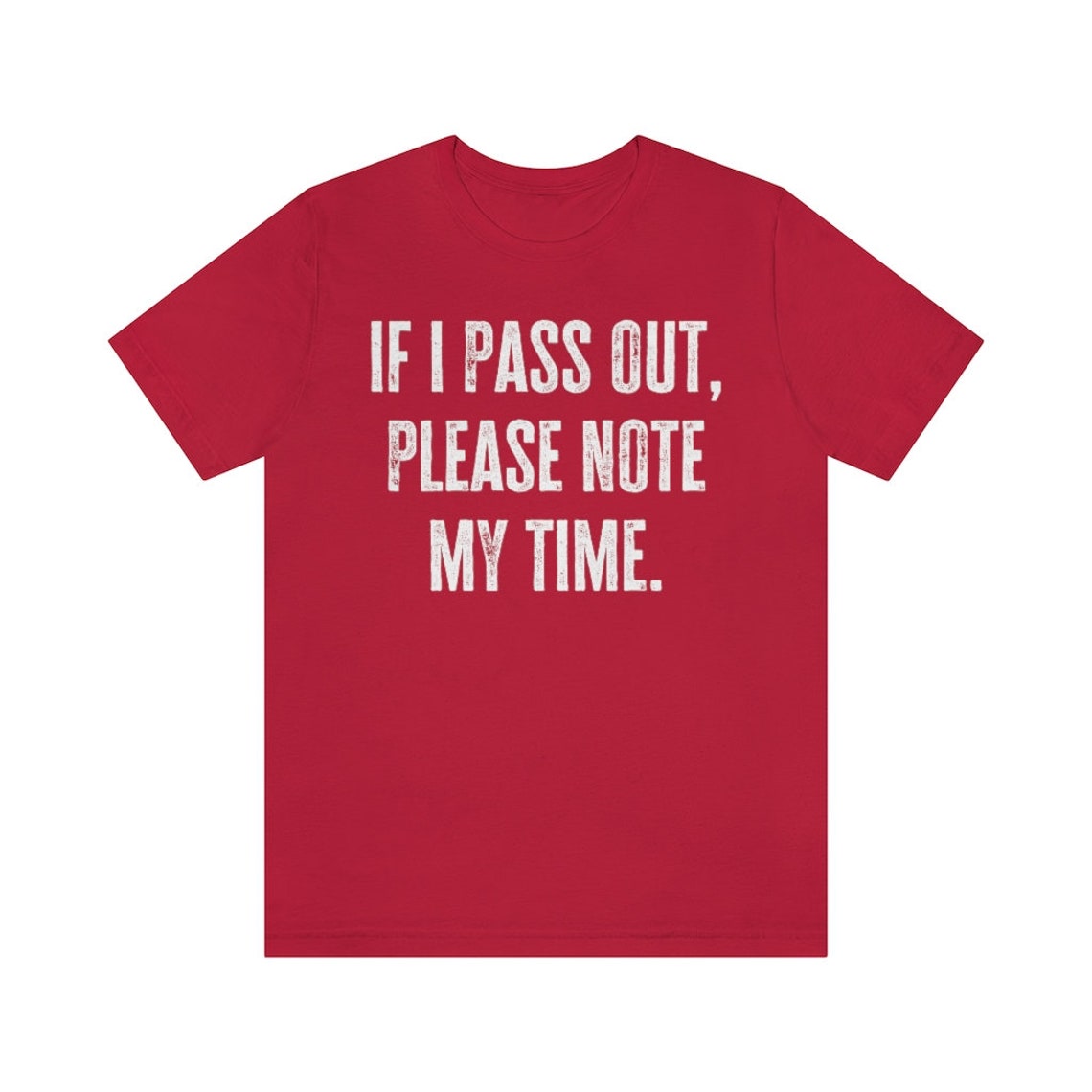 If I Pass Out Please Note My Time T-shirt Marathon Tee - Etsy