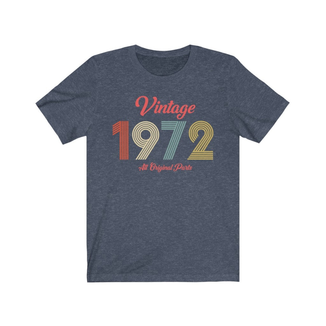 Vintage 1972 All Original Parts Vintage T-shirt 1972 Birthday - Etsy