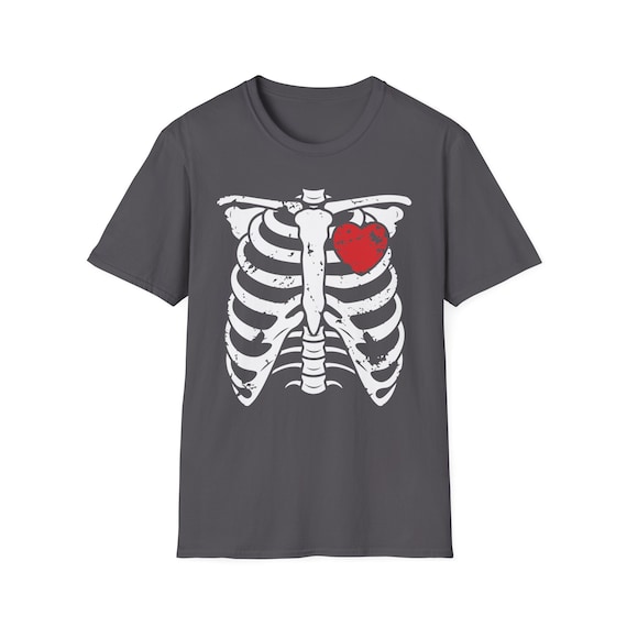 Skeleton Rib Cage Shirt Template