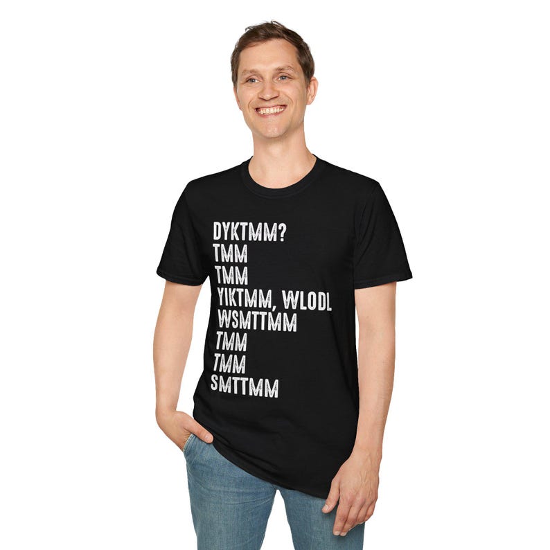Unisex "do You Know the Muffin Man Dyktmm" T-shirt: Pop Culture Humor ...