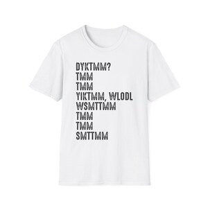 Unisex "do You Know the Muffin Man Dyktmm" T-shirt: Pop Culture Humor ...