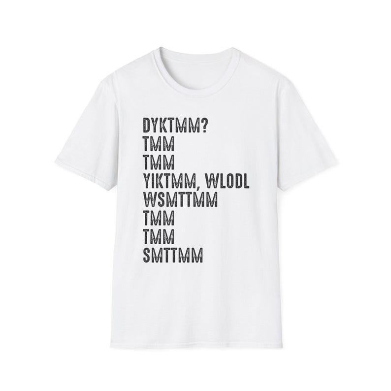 Unisex "do You Know the Muffin Man Dyktmm" T-shirt: Pop Culture Humor ...