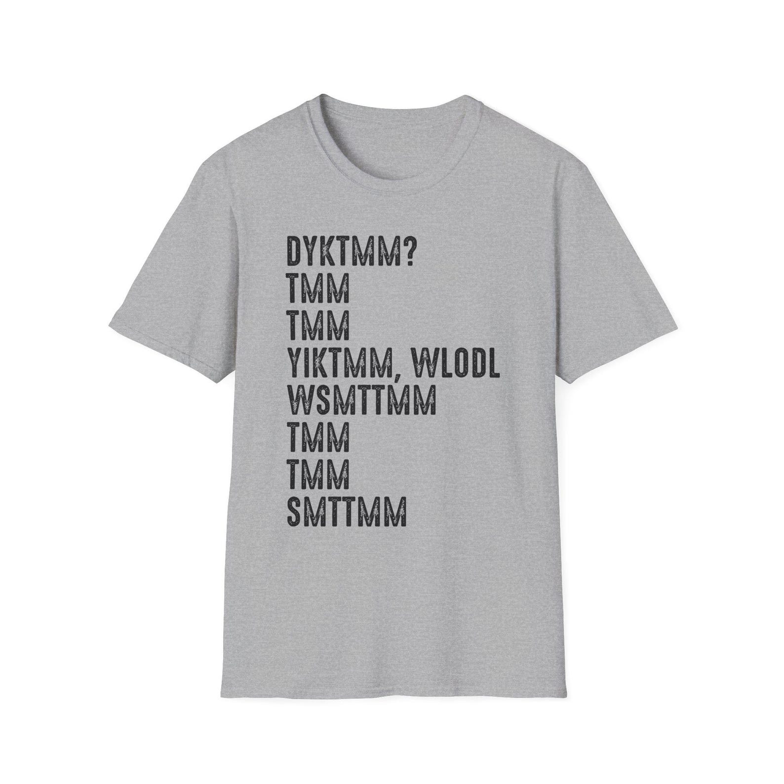 Unisex "do You Know the Muffin Man Dyktmm" T-shirt: Pop Culture Humor ...