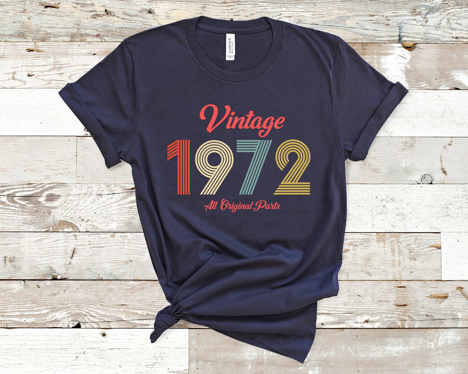 Vintage 1972 All Original Parts Vintage T-shirt 1972 Birthday - Etsy