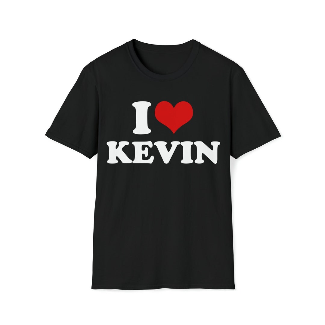 I Love Kevin Cute Heart Design T-shirt - Etsy