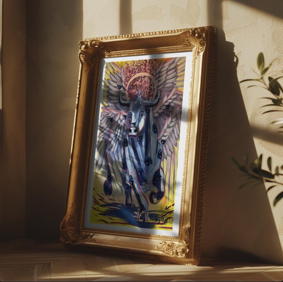 Throneroom Creature 2, Biblical Painting, Christian Art, Scripture Art ...