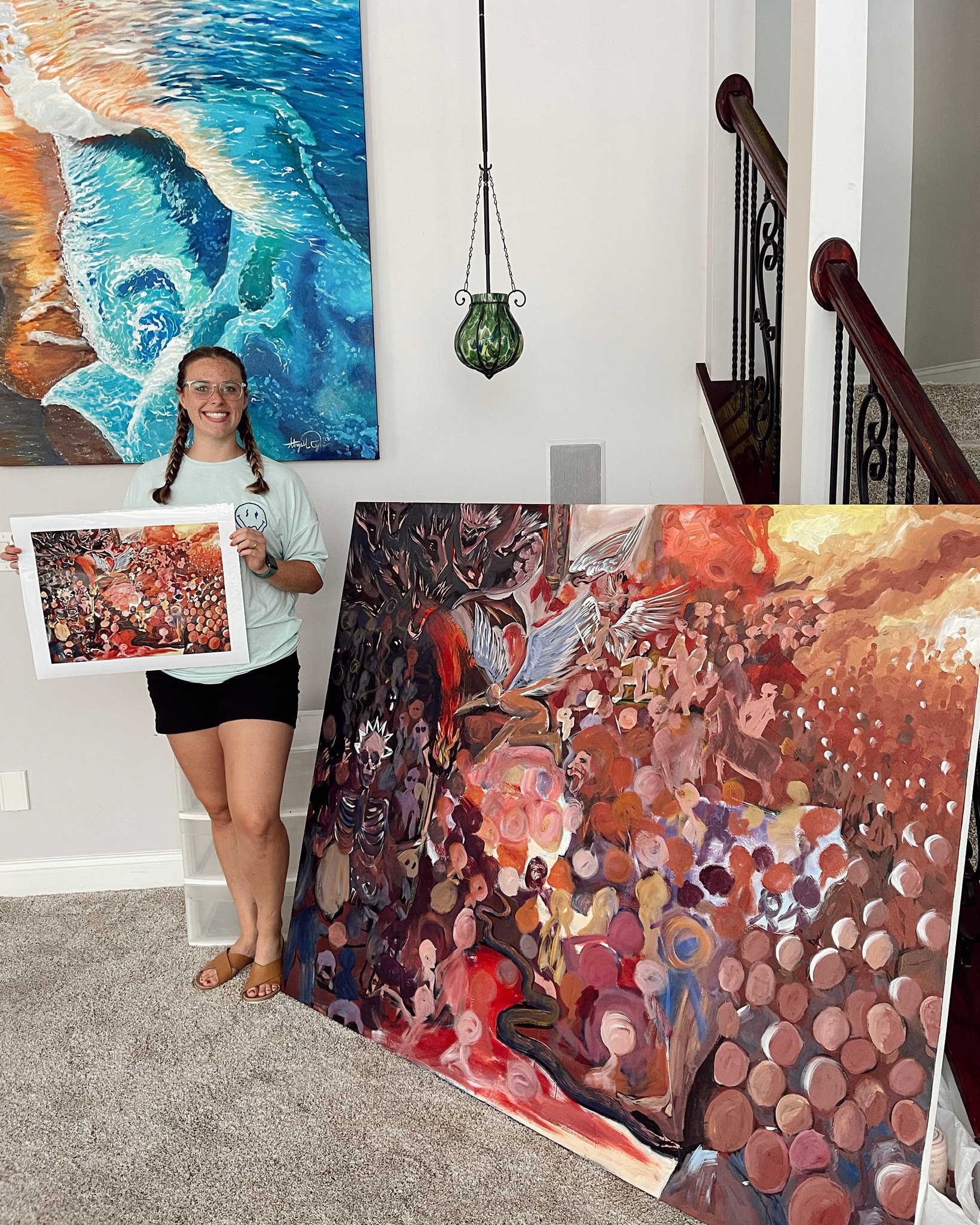 Modern Bible Art, Revelation Painting, Vibrant Abstract Painting ...