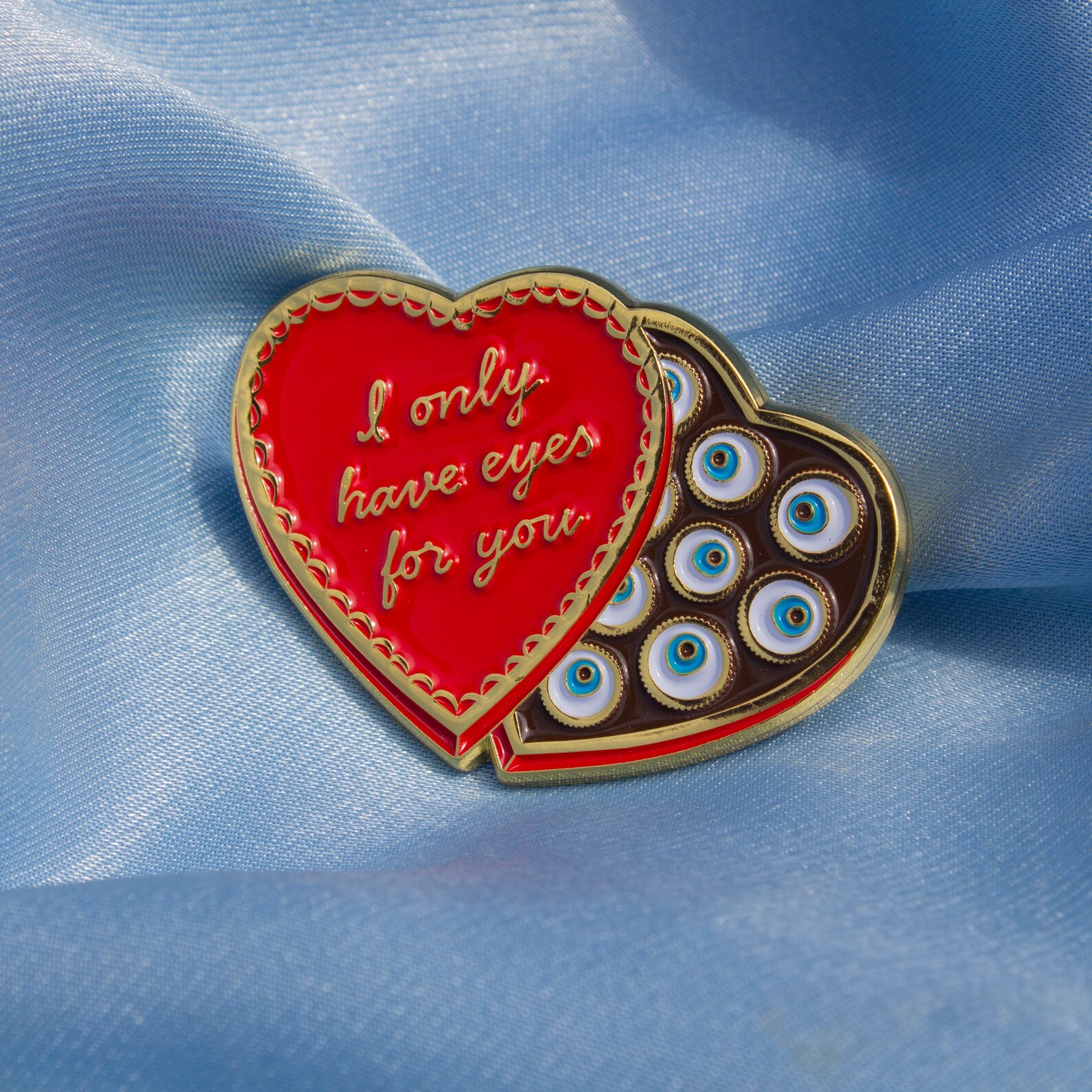 I Only Have Eyes for You soft enamel pin | Etsy