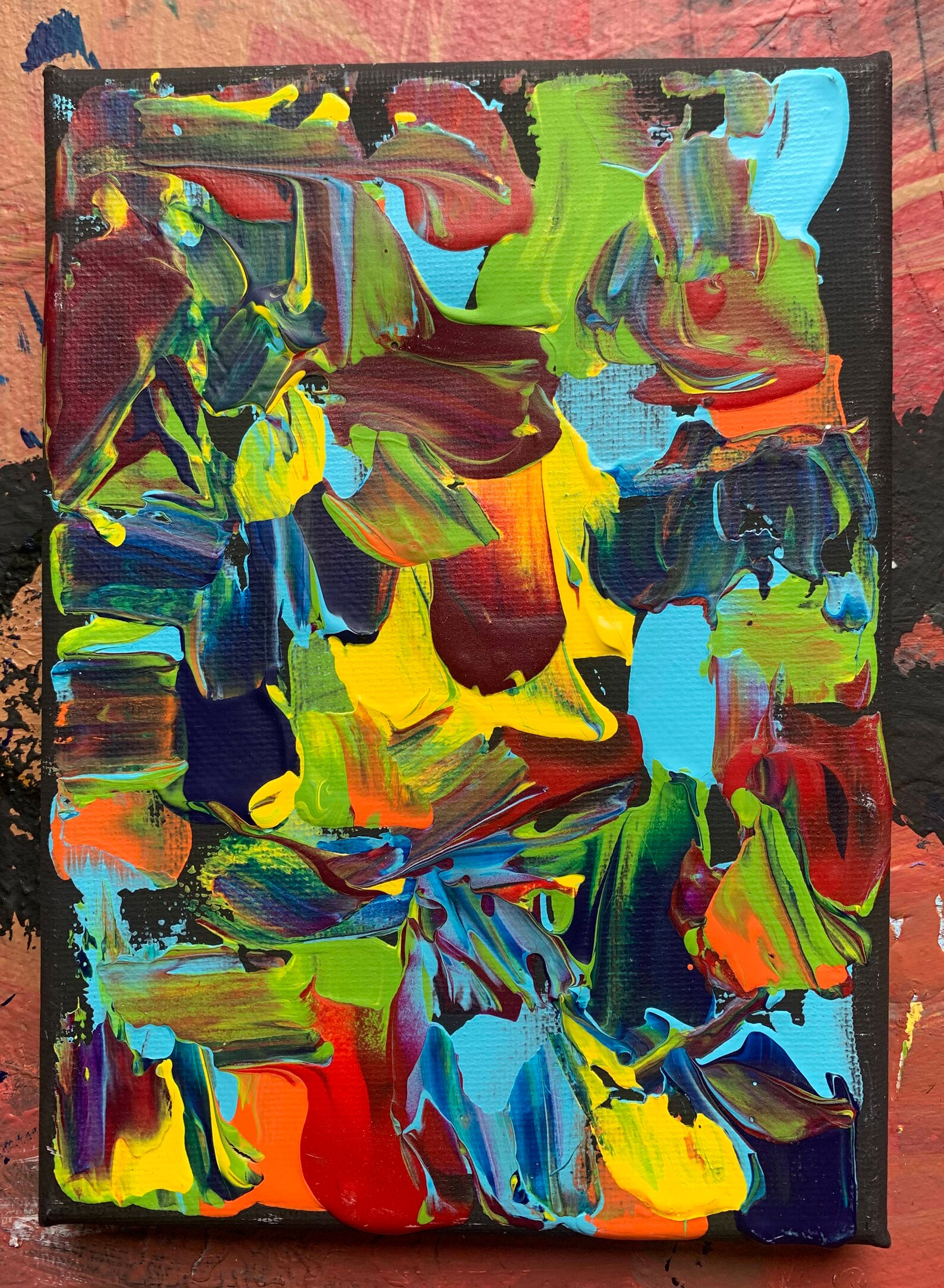 Cross Layered Smear, Painting - Etsy