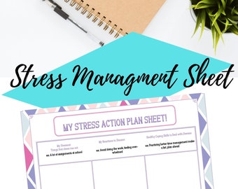 Stress Tracker Printable Self Awareness Stress Management - Etsy