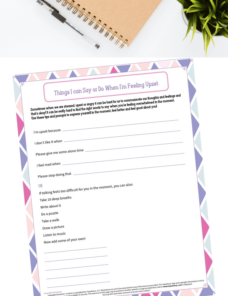 Using My Words Printable Worksheet - Etsy