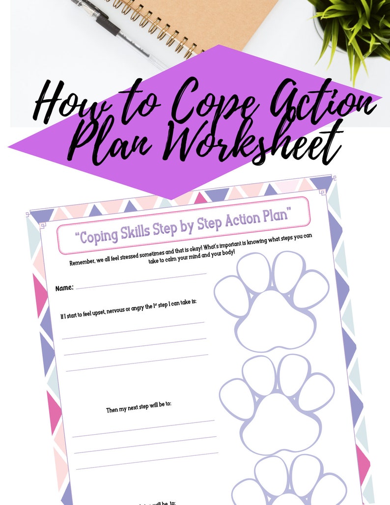 Coping Action Plan Printable Worksheet - Etsy