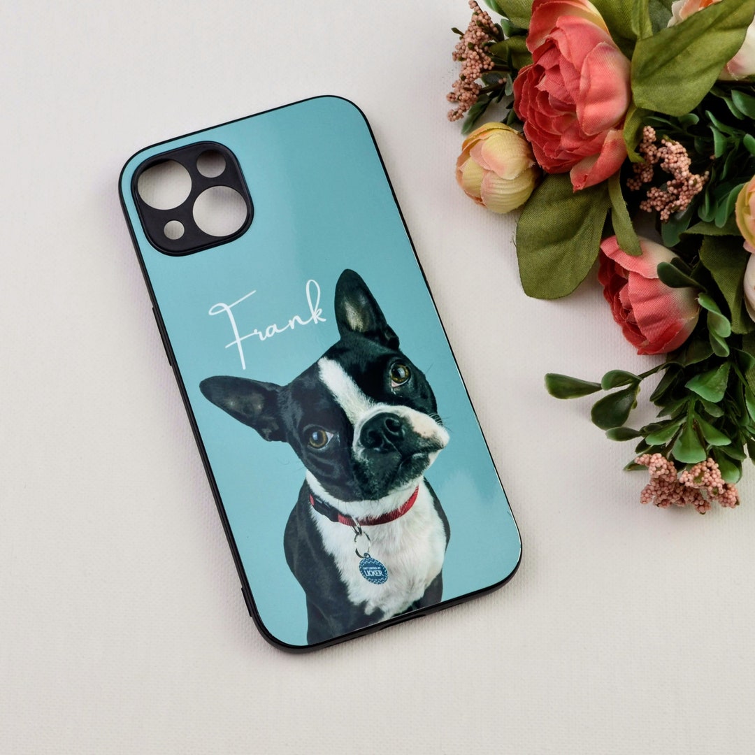 Custom Dog Portrait Phone Case | Personalized Puppy Picture iPhone Case ...