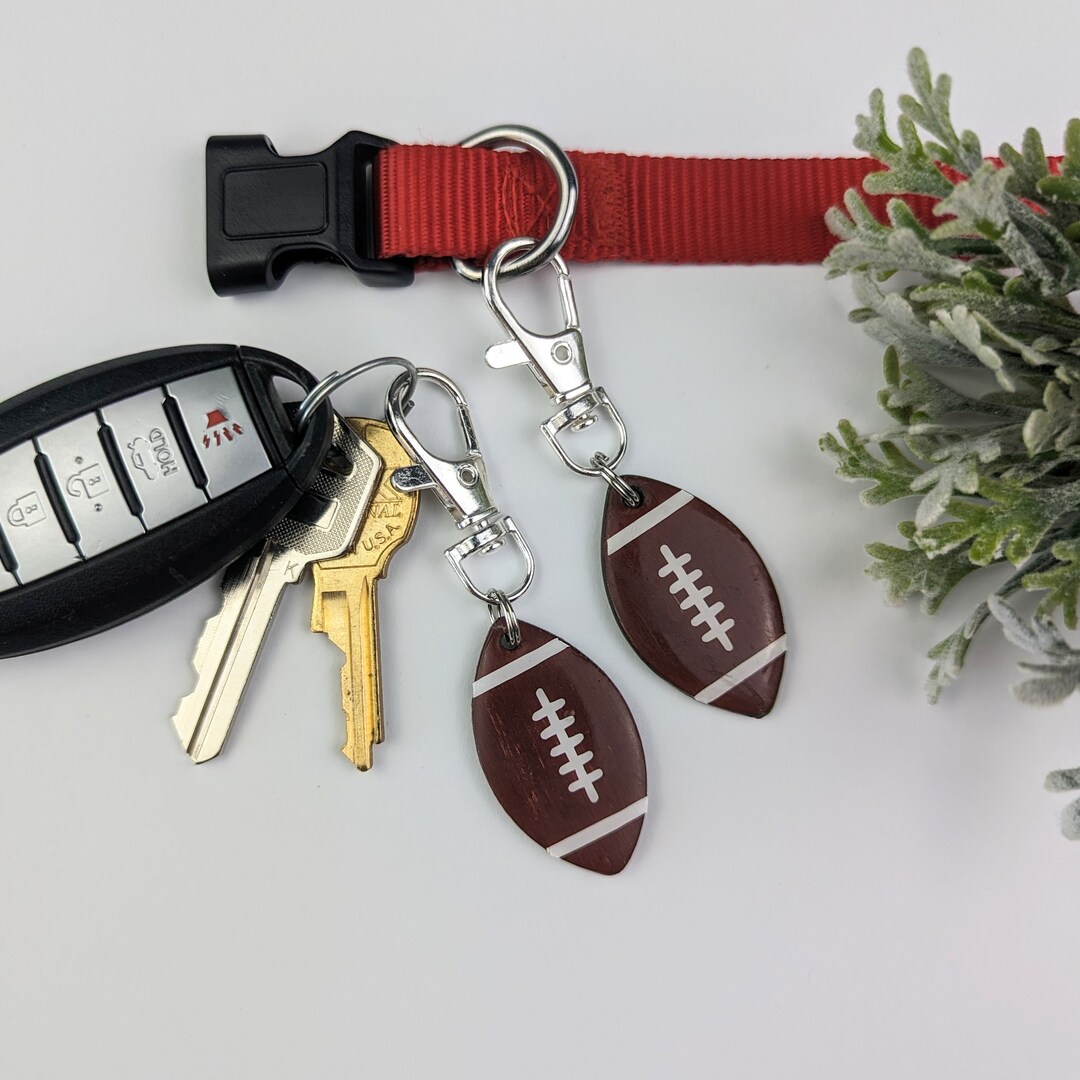 Best Buds Football Matching Collar Charm and Keychain Best Friend Set ...