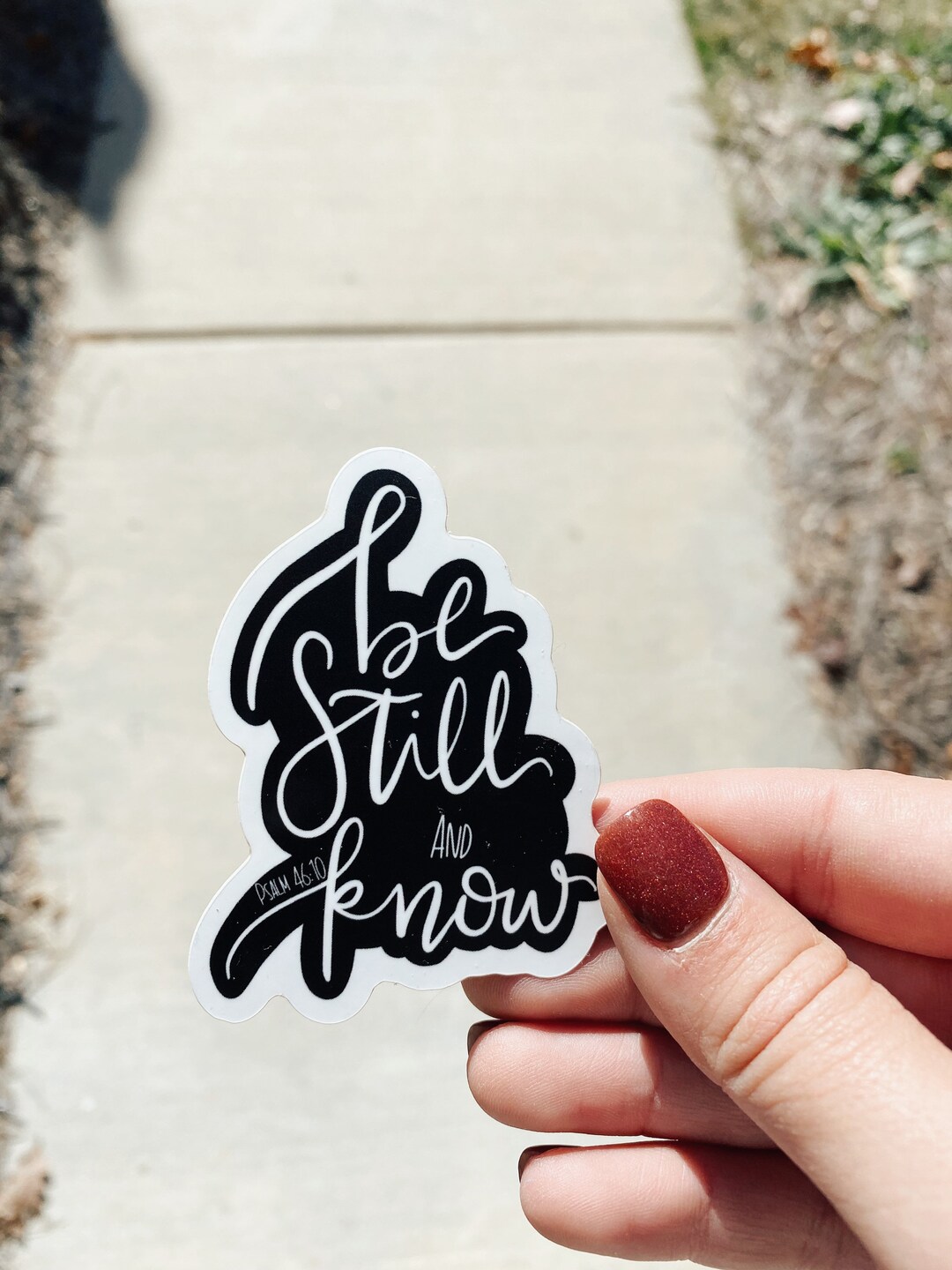 Be Still and Know Sticker - Etsy